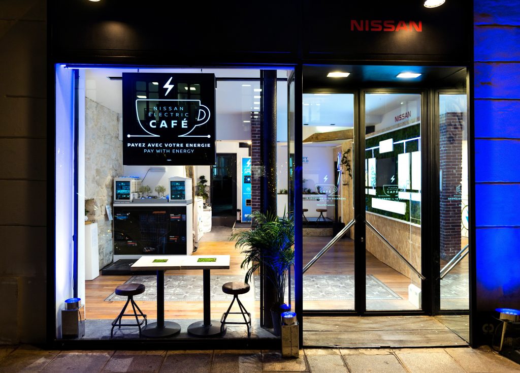 Extra Skinny Latte: Nissan’s Pay-with-energy Café Celebrates EV ...