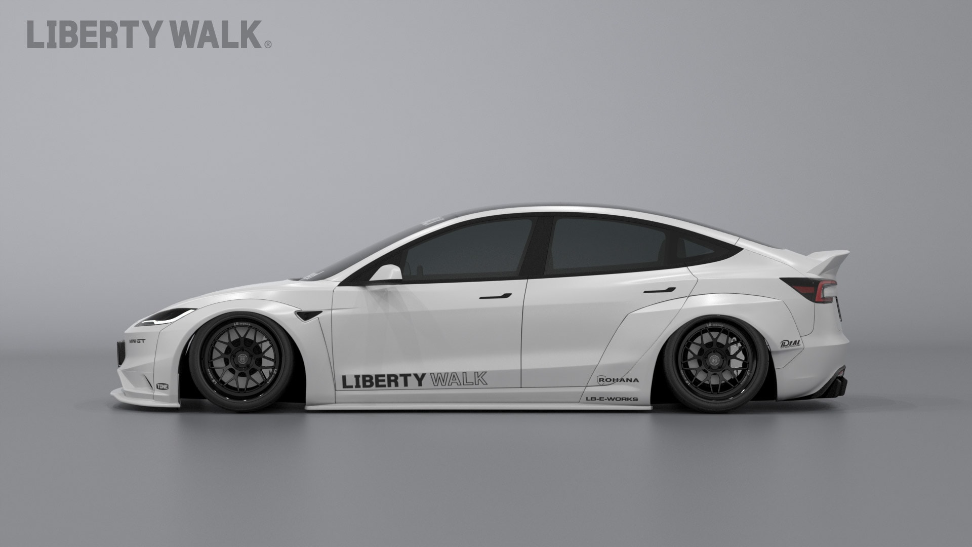 We Welcome The Widebody Telsa Model 3 From Liberty Walk | EV Performance