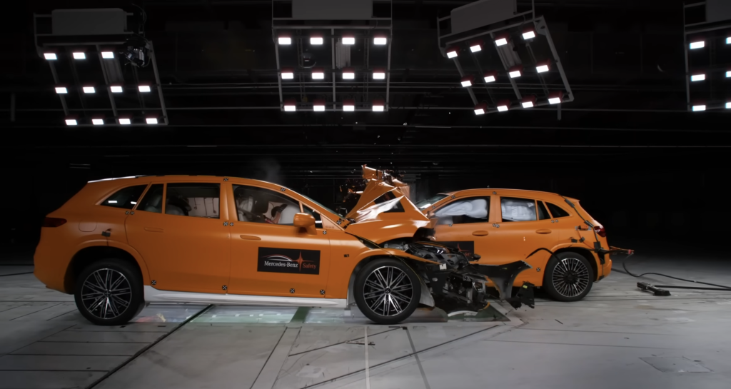 Breaking Down Barriers: Inside The Mercedes-Benz Electric Car Crash ...